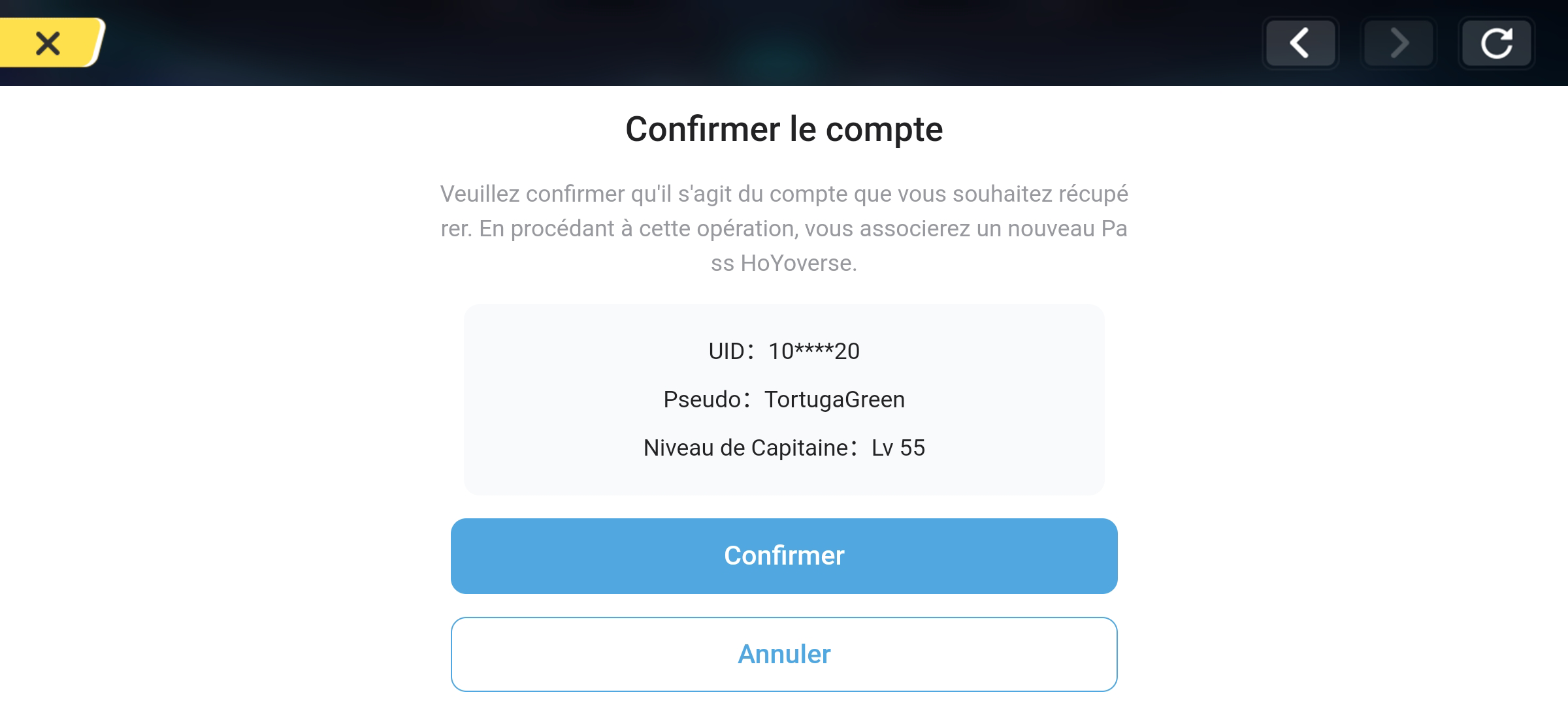 FAQ sur le compte HoYoverse