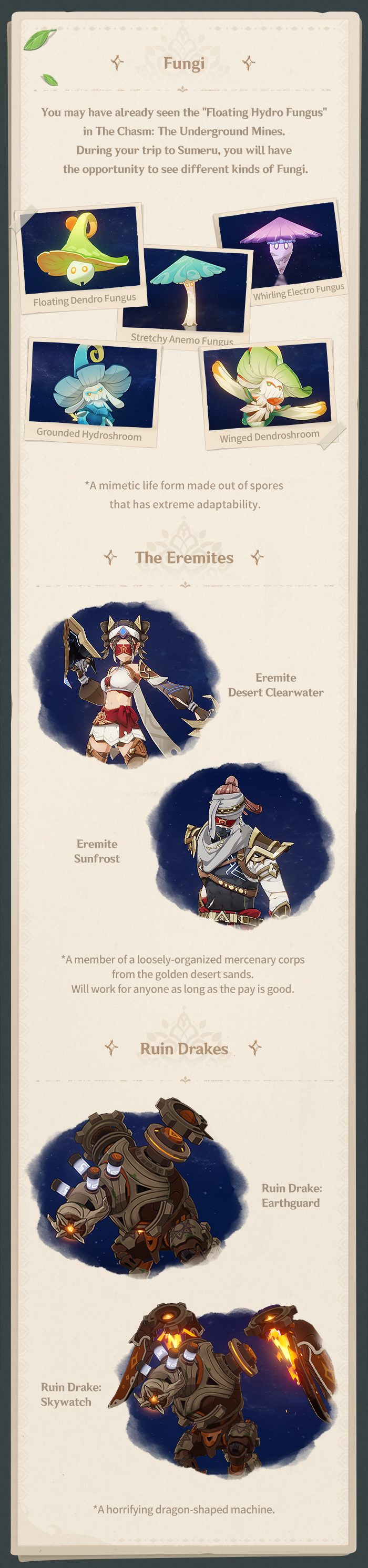 Sumeru Adventure Journal Vol. 4: New Creatures and Enemies