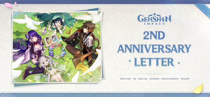 Teyvat Adventures Commemorative Video: 2nd Anniversary Letter | Genshin ...