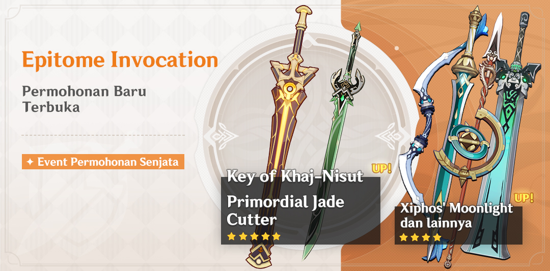 Event Permohonan "Epitome Invocation": Persentase Perolehan Key of Khaj ...