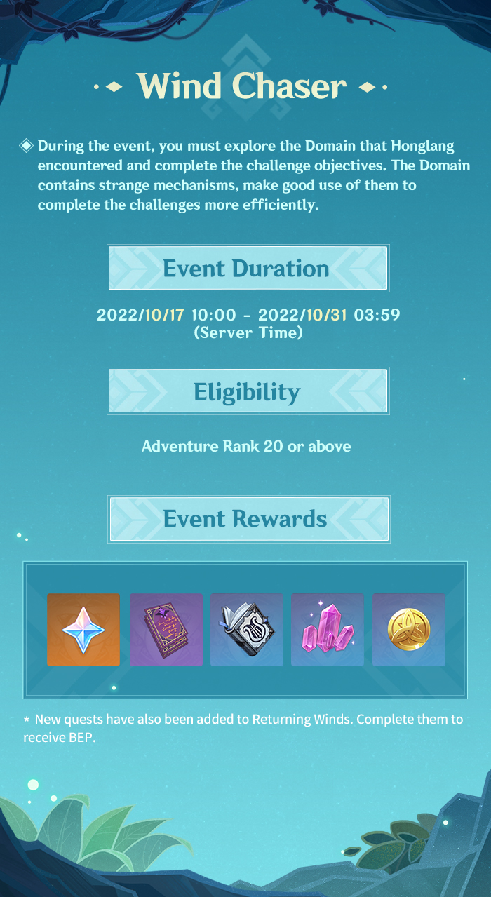 "Wind Chaser" Gameplay Details